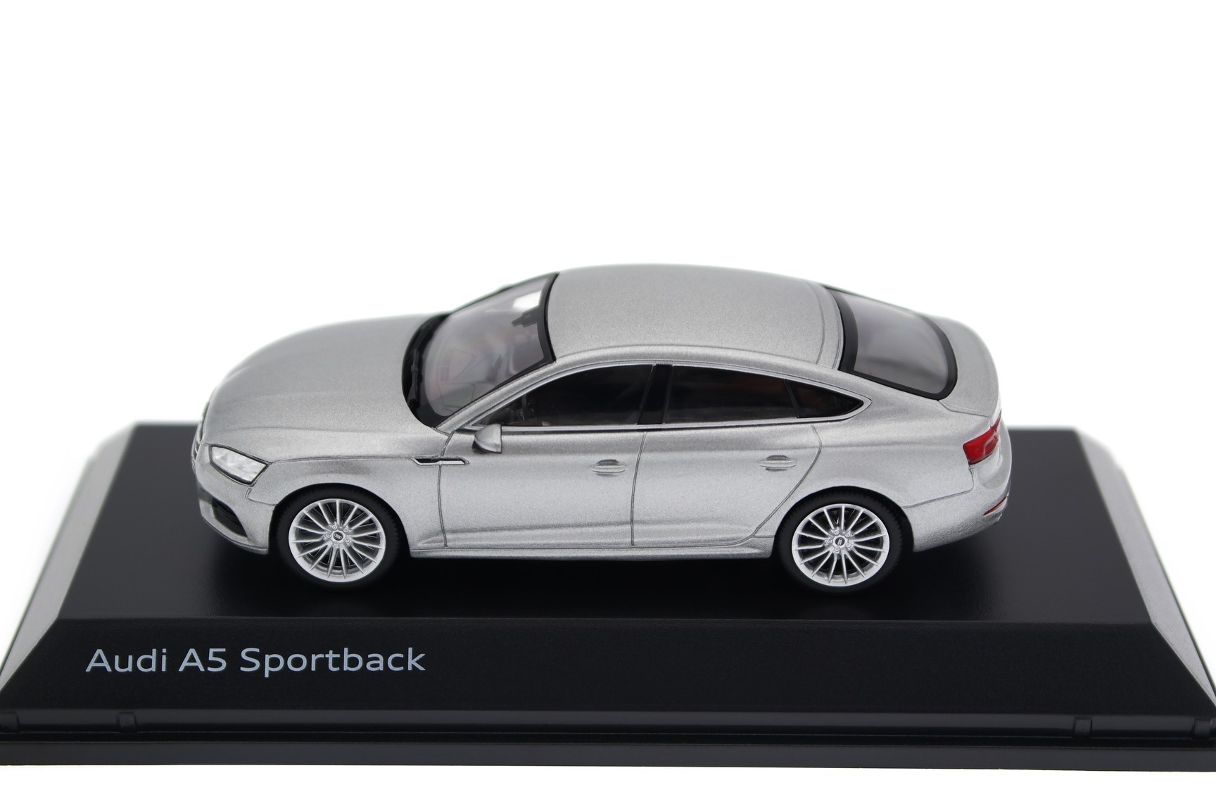 A collectible scale model Audi A5 Sportback from Spark