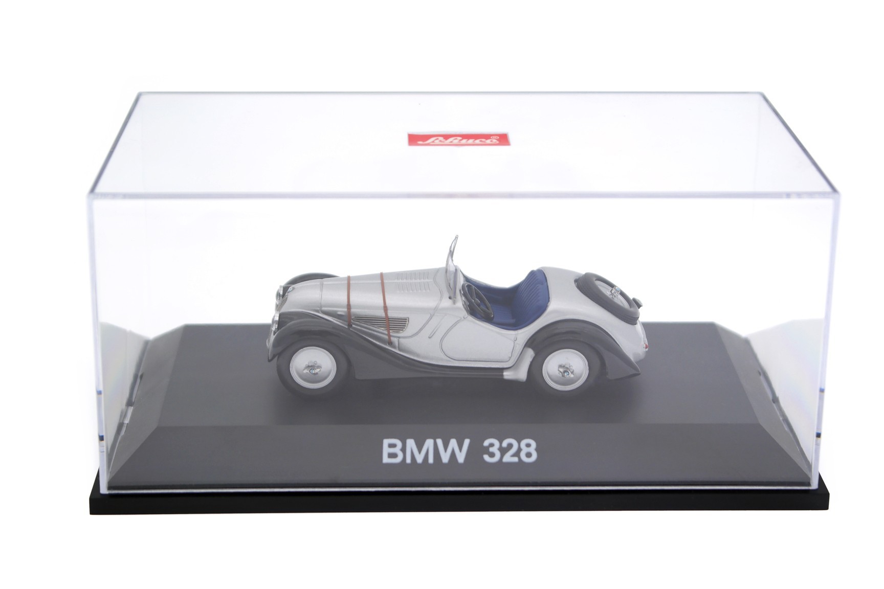 A collectible scale model BMW 328 from Schuco