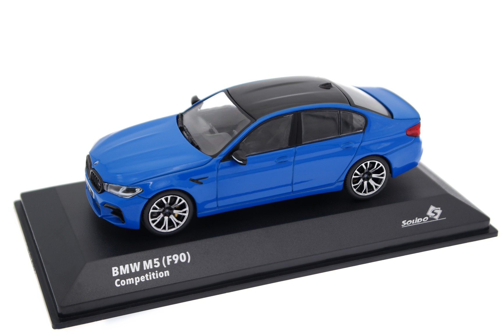 A collectible scale model BMW M5 Competition from Solido