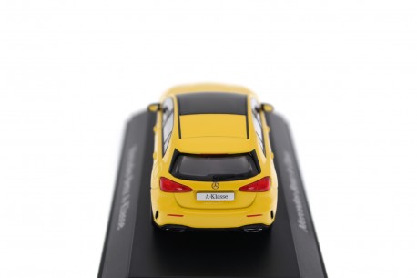 A collectible scale model Mercedes-Benz A-Class from Spark