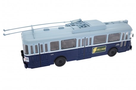 A collectible scale model Chausson APV Vetra Trolleybus from Altaya