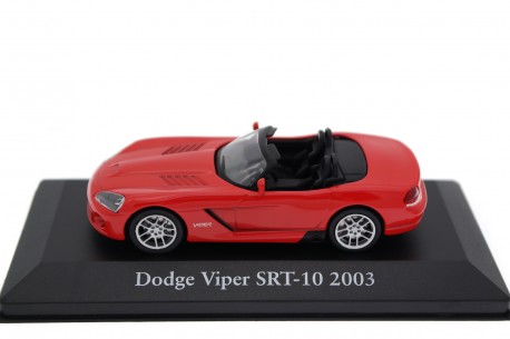A collectible scale model Dodge Viper SRT-10 Roadster from Altaya